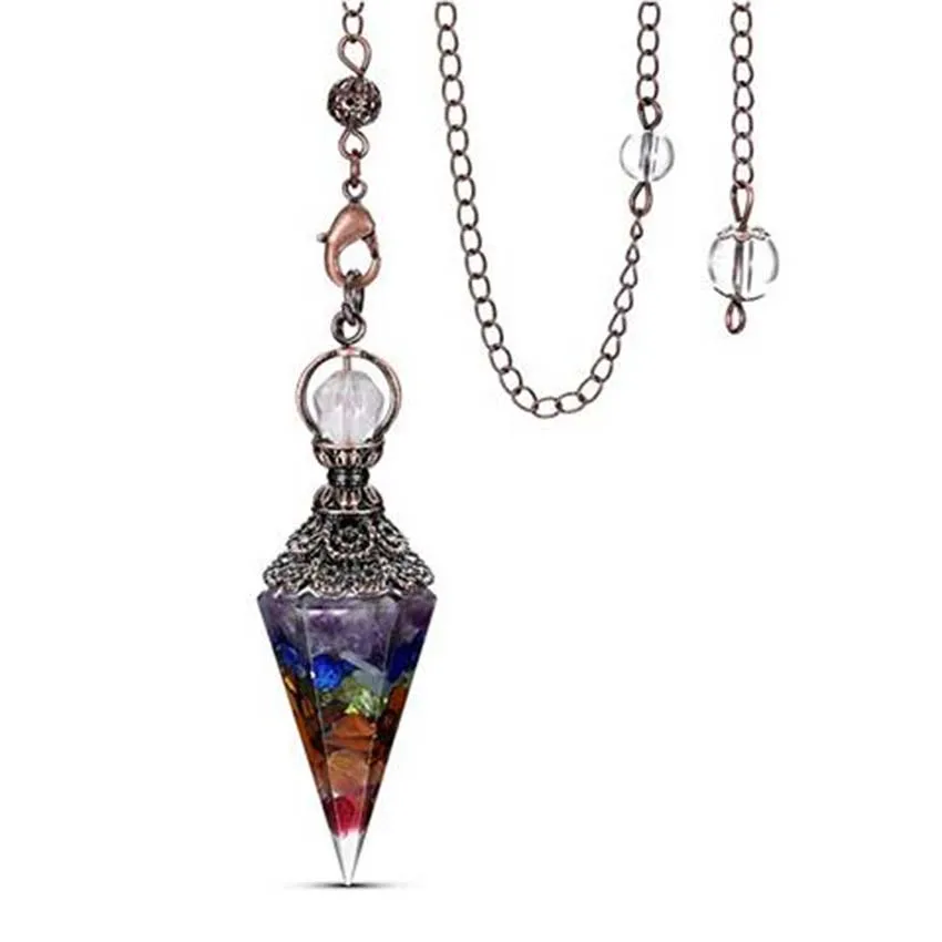 Natural-Hexagon-Pointed-Pendant-Pendulum-for-Wicca-Dowsing-Divination ...