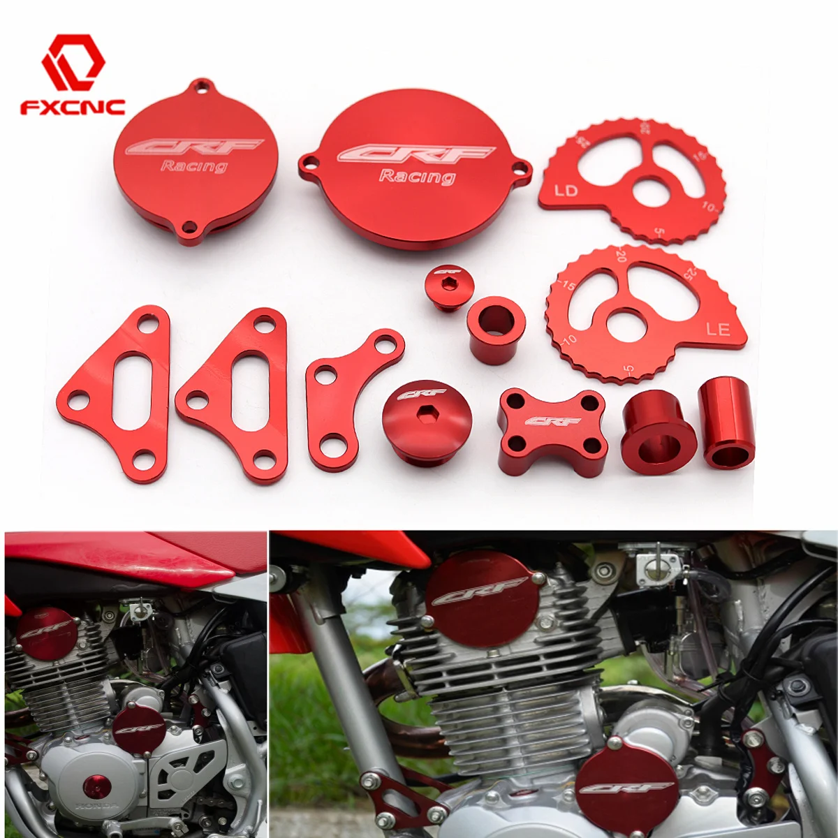 Red-Kit-For-Honda-CRF-230-CRF230F-Engine-Mount-Support-Magneto-Starter ...