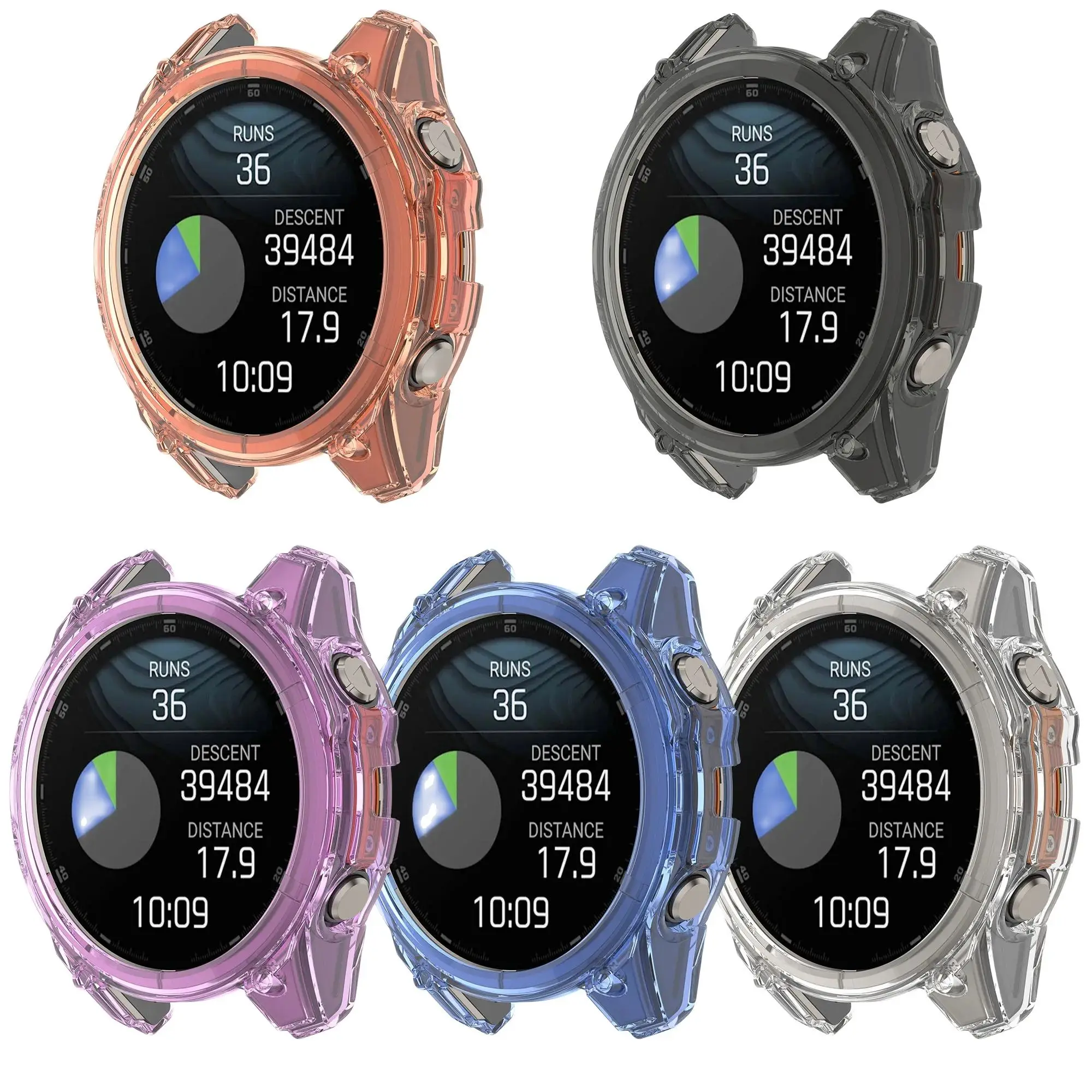TPU Protector Watch Case Cover For Garmin Fenix 8 51mm 47mm 43mm AMOLED ...