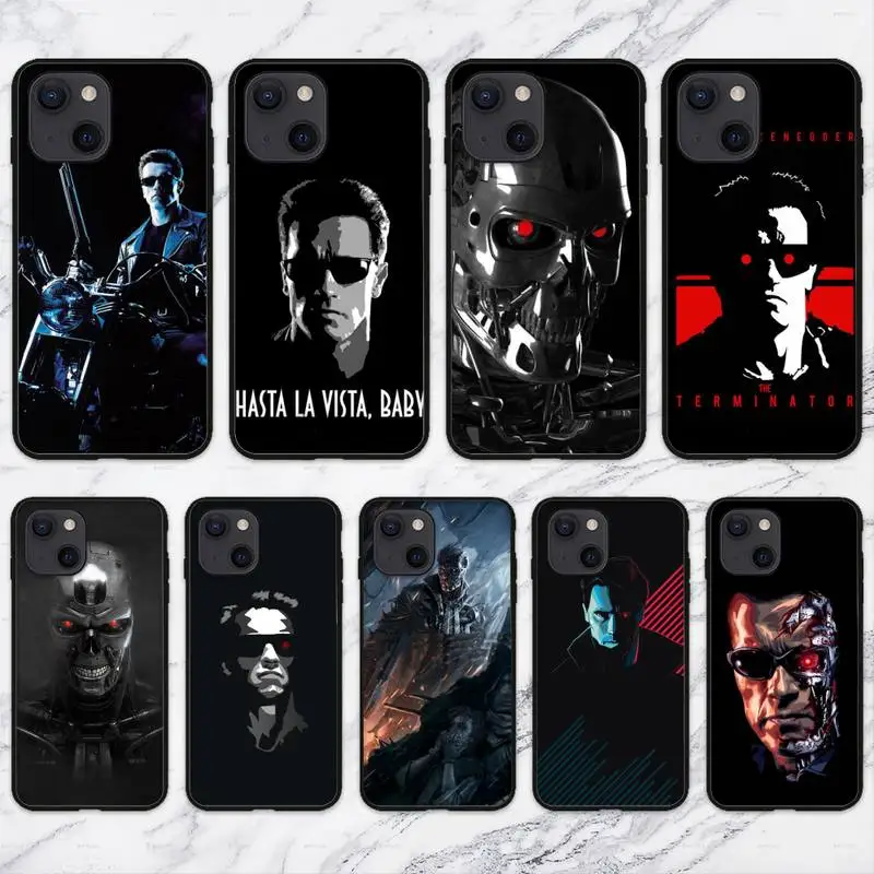 Funda de teléfono de película Terminator para iPhone 11 12 Mini 13 14 ...