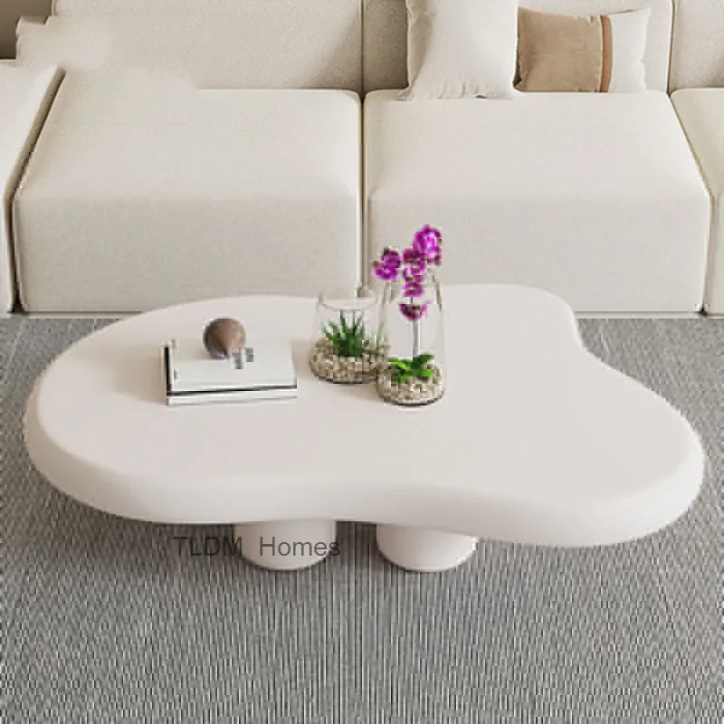 White-Korea-Coffee-Tables-Living-Room-Luxury-Modern-Tea-Table-Irregular ...