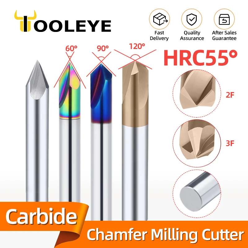 Carbide Chamfering Milling Cutter Tungsten Steel Cnc Cutters V shaped ...