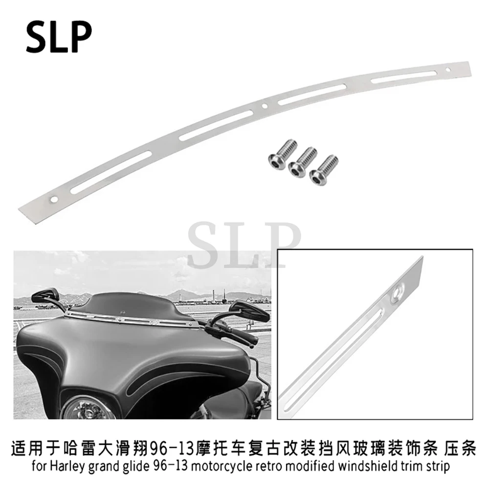 Retro-modified-windshield-trim-strip-for-motorcycle-applicable-to ...