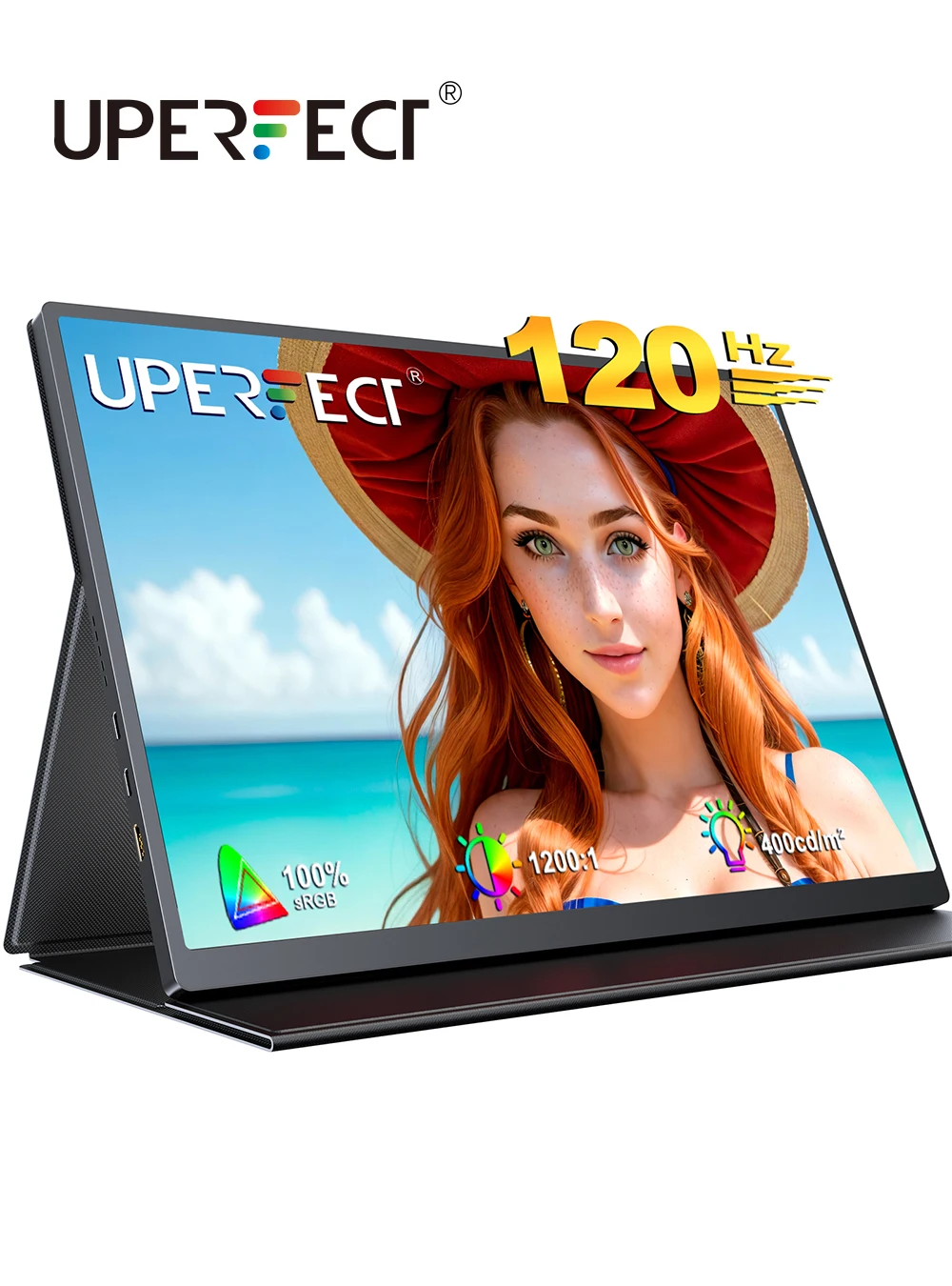 UPERFECT UPlays J03 120Hz Portable Monitor 16" 2.5K 2560x1600 Gaming Display For Steam Deck PS5 ...