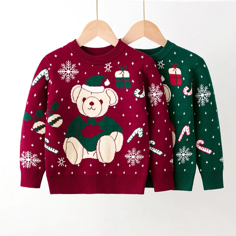 Boys-Girls-Christmas-Sweaters-Children-Xmas-Warm-Jumper-Infant-Cartoon ...