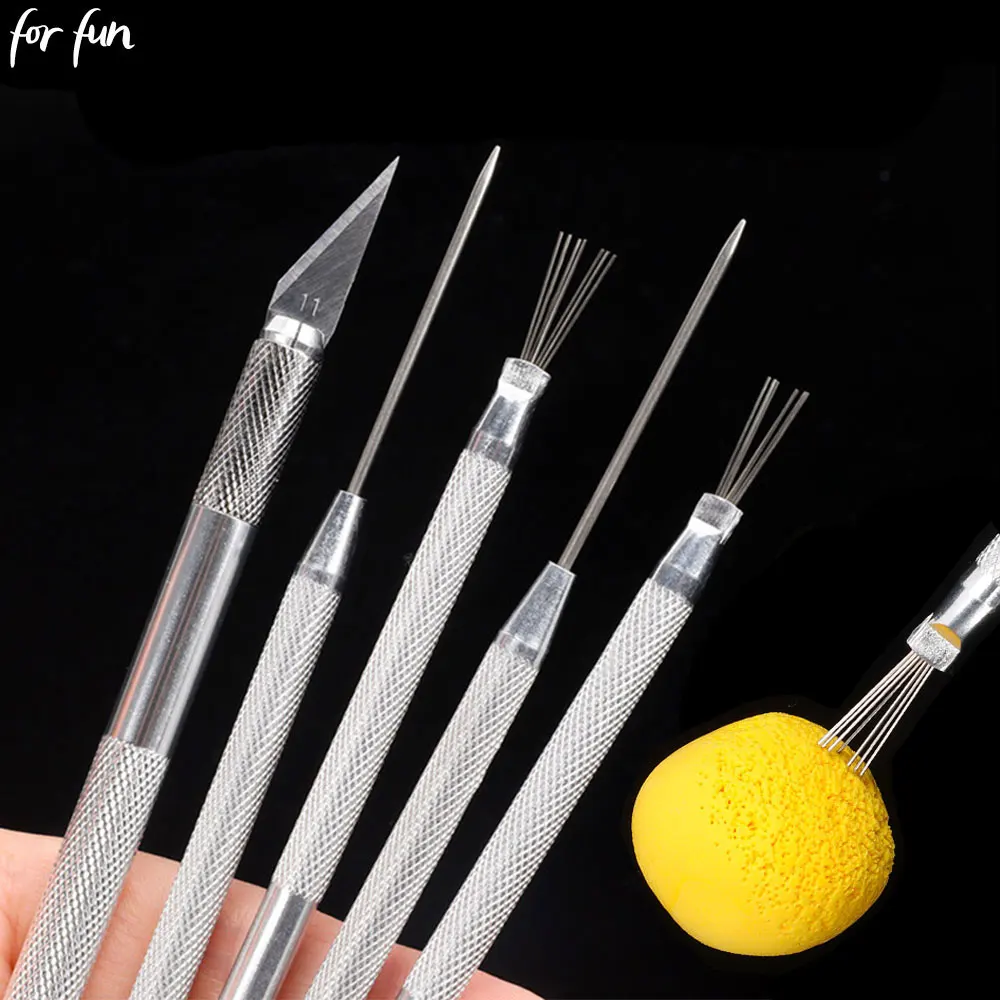 For-Fun-7-Pin-Feather-Wire-Texture-Ceramics-Tools-Polymer-Clay ...