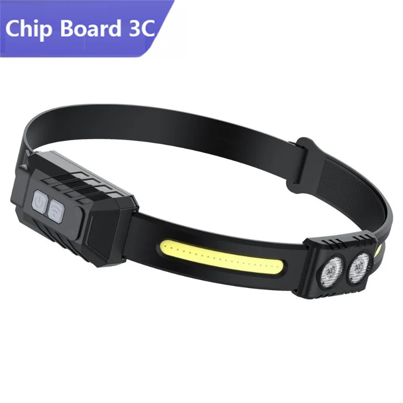 COB Multifunctional Sensing Headlight XPE Outdoor Running Headlight ...