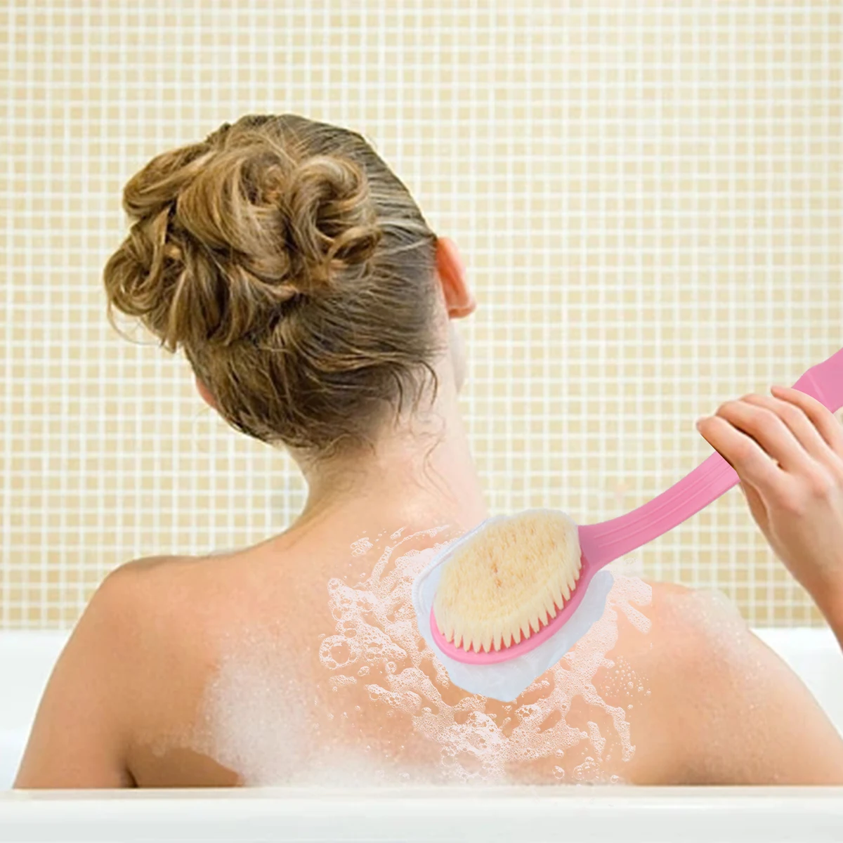 2In1-Bath-Brush-With-Bath-Ball-and-Bristle-Body-Exfoliating-Scrubber ...