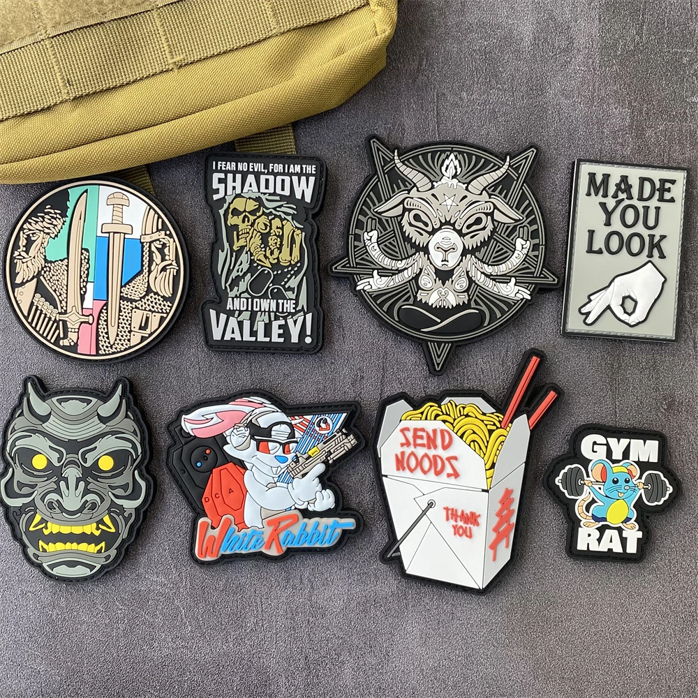 Tactical-Skull-PVC-Morale-Badge-Patch-Ghost-Mask-Magic-Military-Hook ...