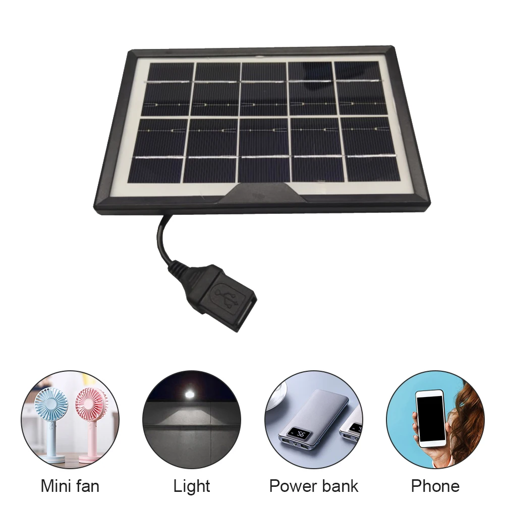 Usb Solar Panel Outdoor 1.8w 5v Portable Solar Charger Pane Climbing ...