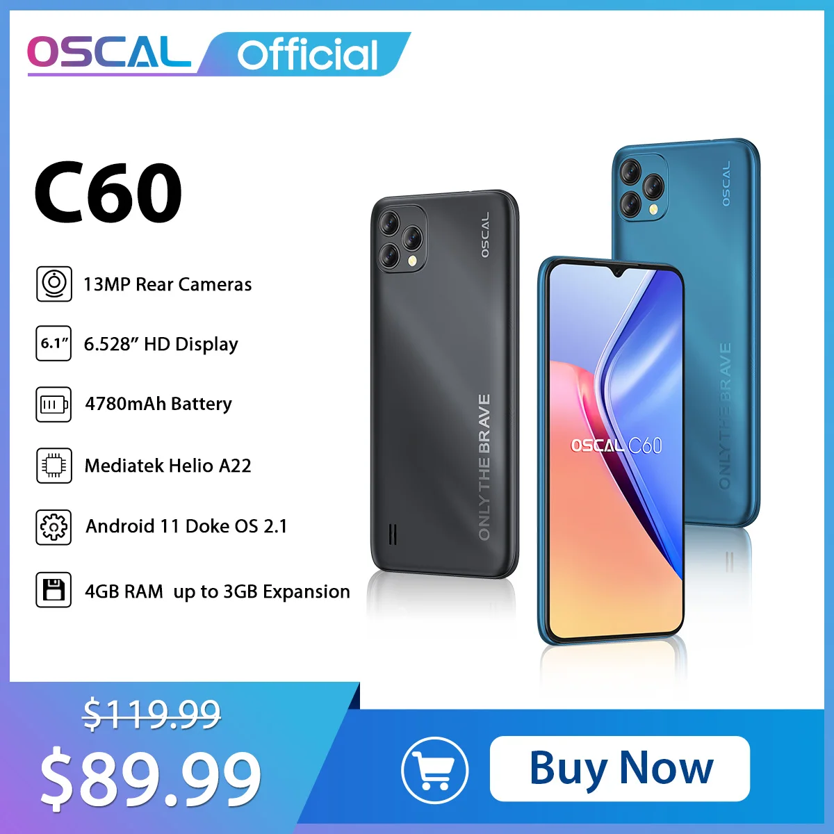 Oscal-C60-Smartphone-Blackview-6-528-Inch-4GB-32GB-4780mAh-13MP-5MP ...