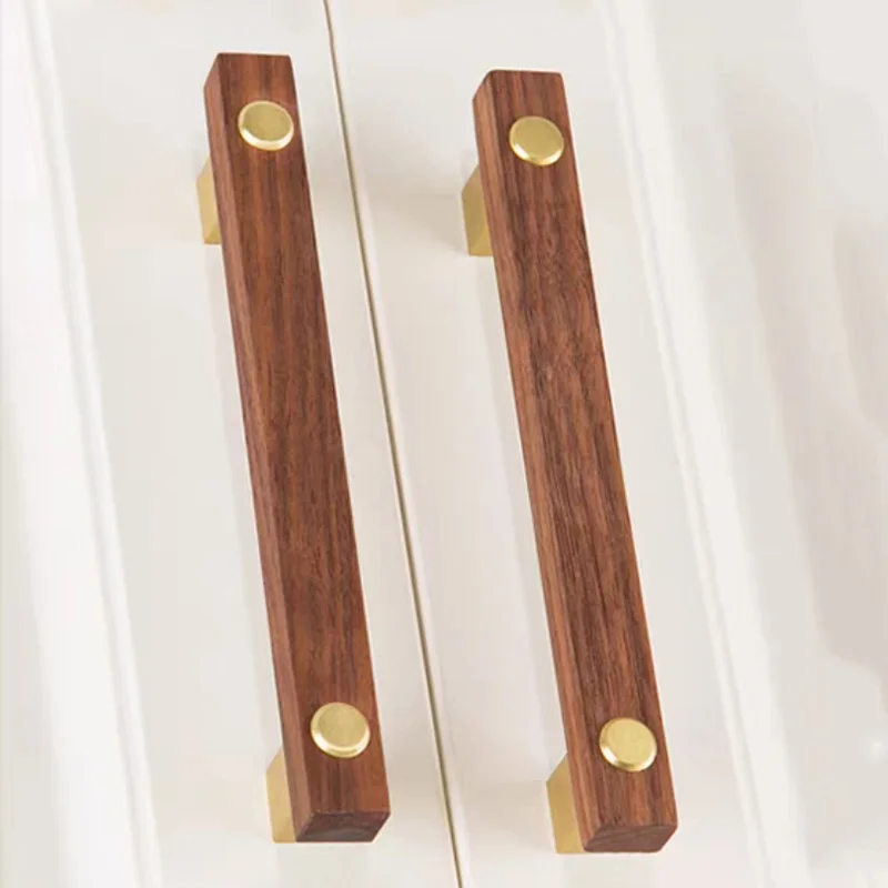 Logs-Wood-Square-Handles-for-Cabinets-and-Drawers-Walnut-Wardrobe ...