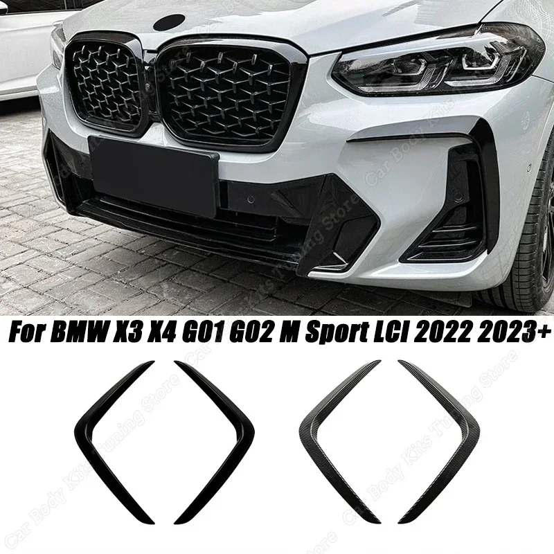 For-BMW-X3-X4-G01-G02-M-Sport-LCI-2022-2023-Car-Front-Lights-Frames ...