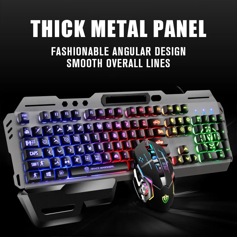 Game-Keyboard-Mouse-Game-Kit-Game-Console-Keyboard-Backlight-USB-Wired ...