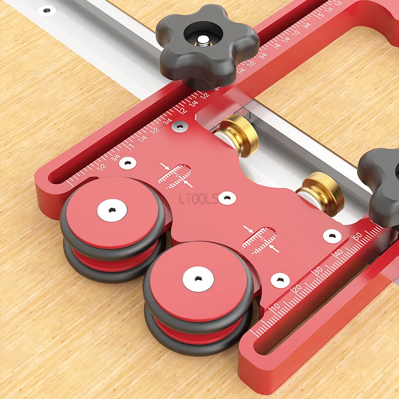 Adjustable-Bearing-Roller-Feather-Board-Woodworking-Mini-Roller-Feeder ...