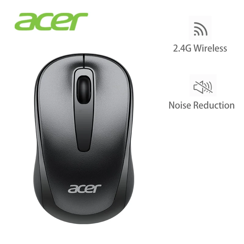 Acer 2.4G Wireless Mouse with USB Receiver 1600DPI Silent Optical ...