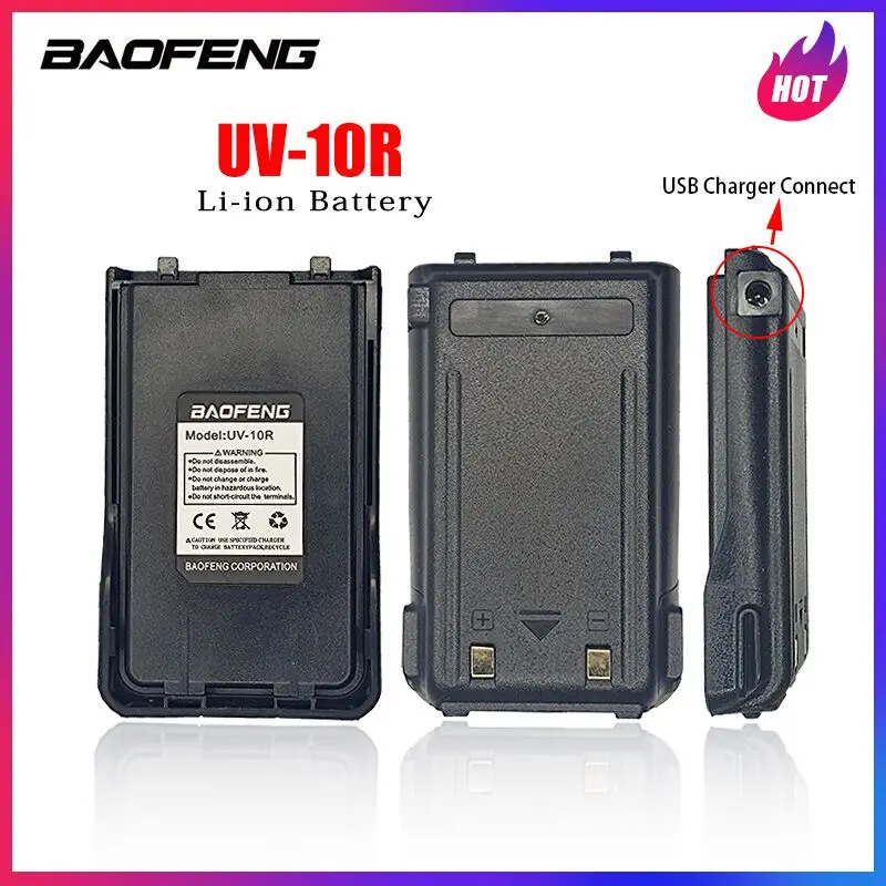 BAOFENG-Original-UV-10R-Battery-Can-USB-Charging-High-Capacity-4800mAh ...