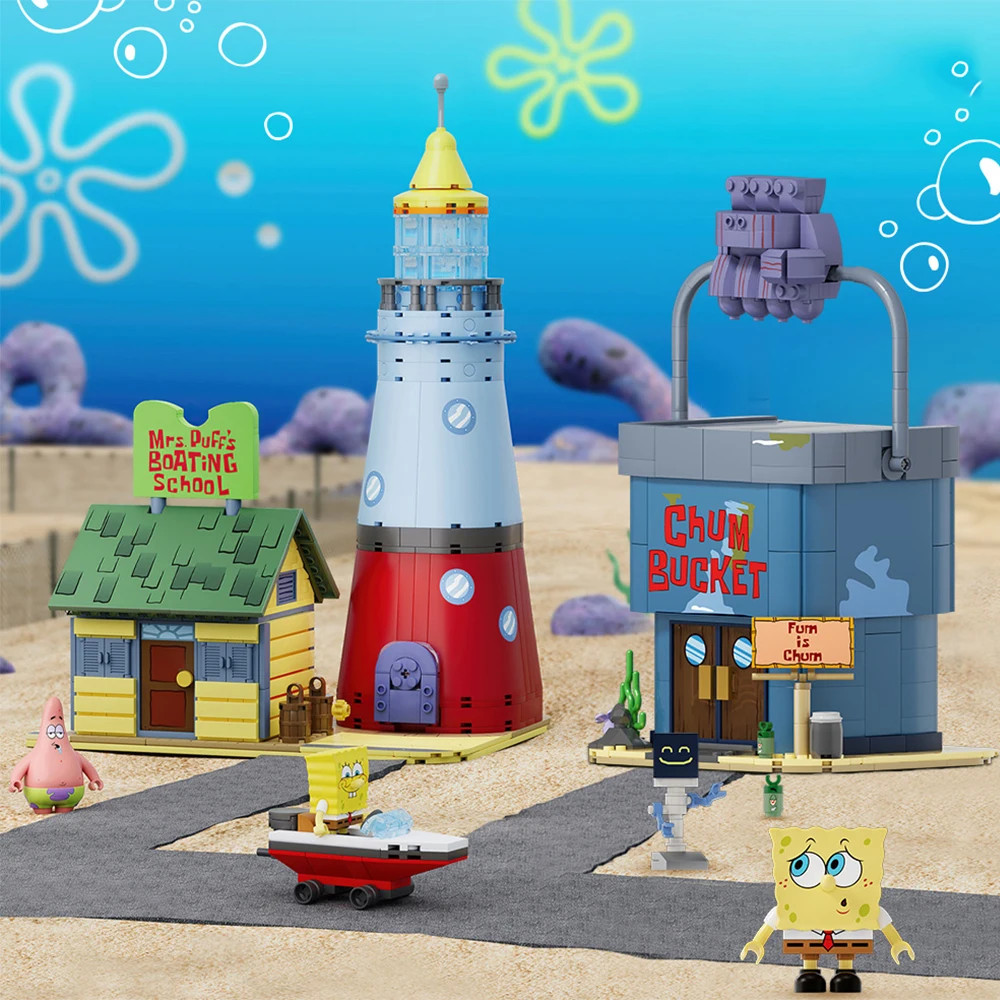 SpongeBob SquarePants Building Blocks Bikini Bottom Driving School The ...