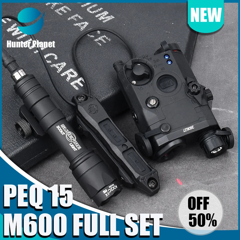 WADSN-Airsoft-PEQ-15-equipments-Red-Green-Blue-Powerful-Laser-Dot-IR-Indicator-Surefir-M600 ...