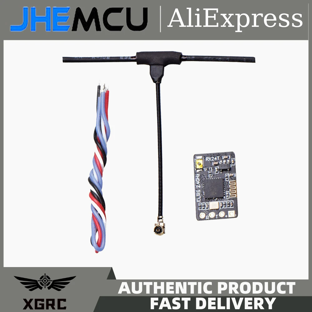 JHEMCU ExpressLRS RX24T 2.4G ELRS Radio Nano Long Range Receiver for ...