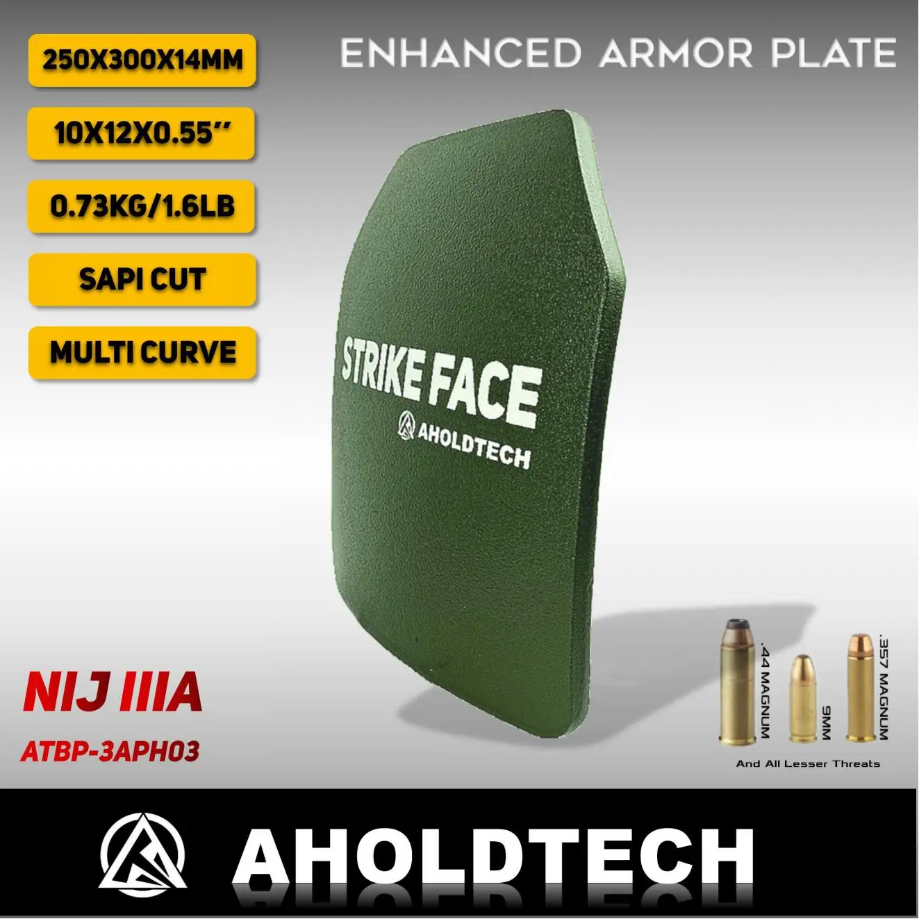 Aholdtech-Genuine-Enhanced-10x12-Linex-Multi-Curve-NIJ-IIIA-3A ...