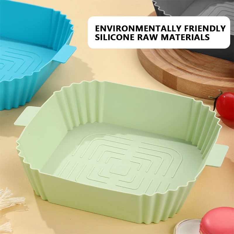 Air Fryers Oven Baking Tray Fried Chicken Basket Mat Airfryer Silicone ...