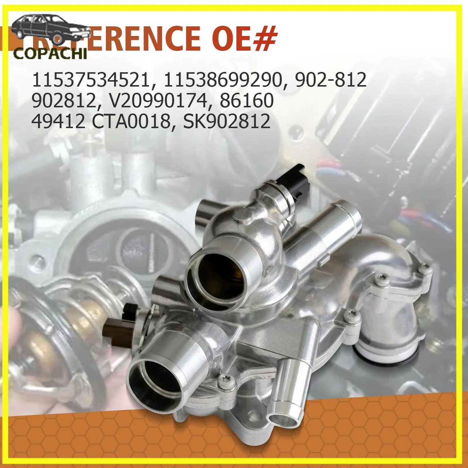 Engine-Coolant-Aluminum-Thermostat-Housing-Assembly-11537534521-For ...