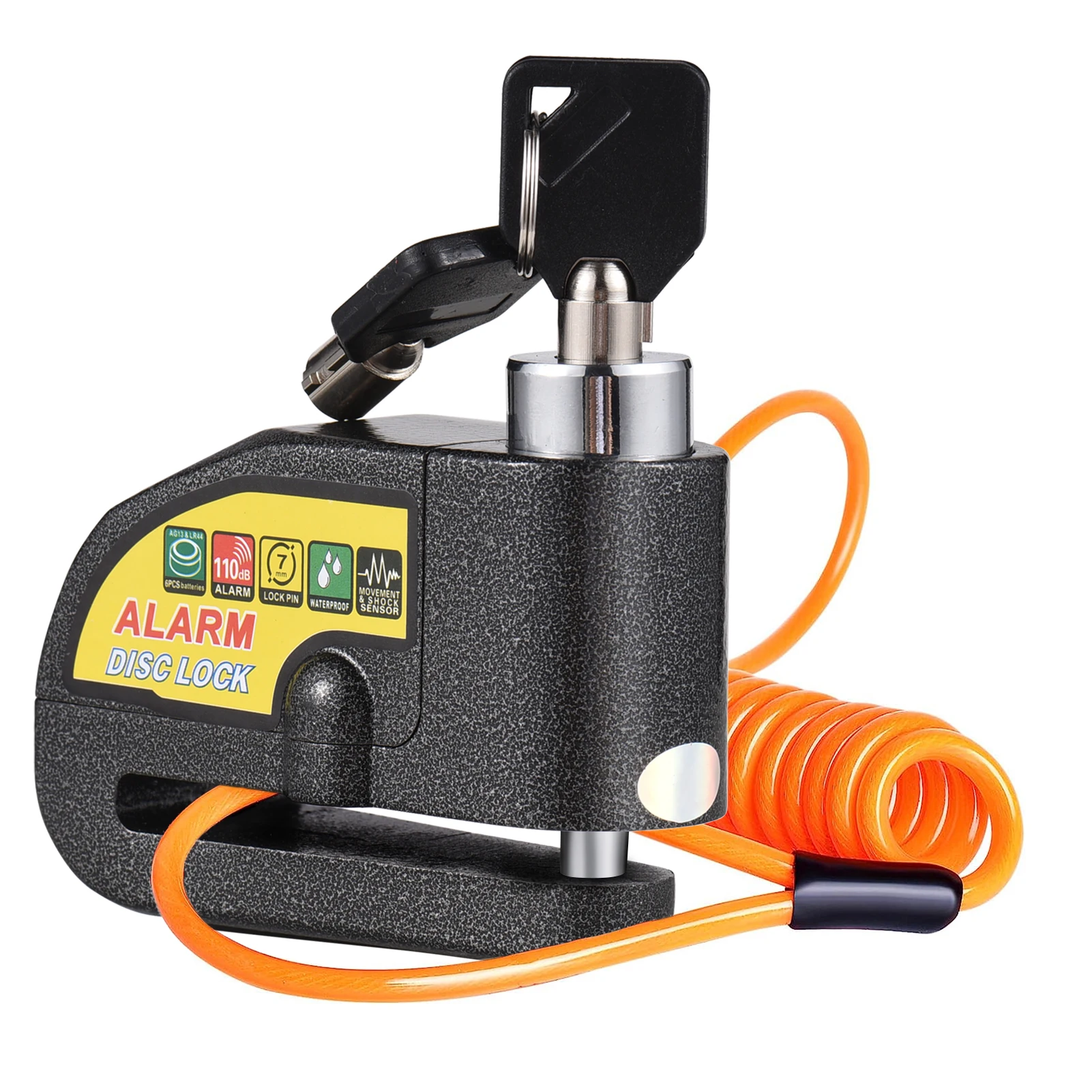 Disc-Lock-with-Alarm-Disc-Brake-Lock-Motorcycle-Alarm-Lock-Anti-Theft ...