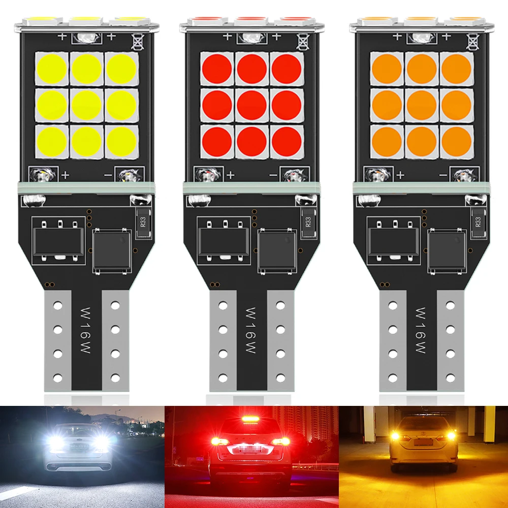 10pcs-Car-LED-Reverse-Light-Canbus-Lamp-W16W-T15-White-12v-for-Mazda-3 ...