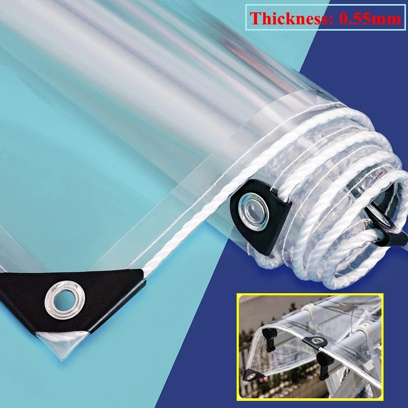 0-55mm-Thickened-PVC-Tarpaulin-Outdoor-Garden-Plant-Support-Rainproof ...