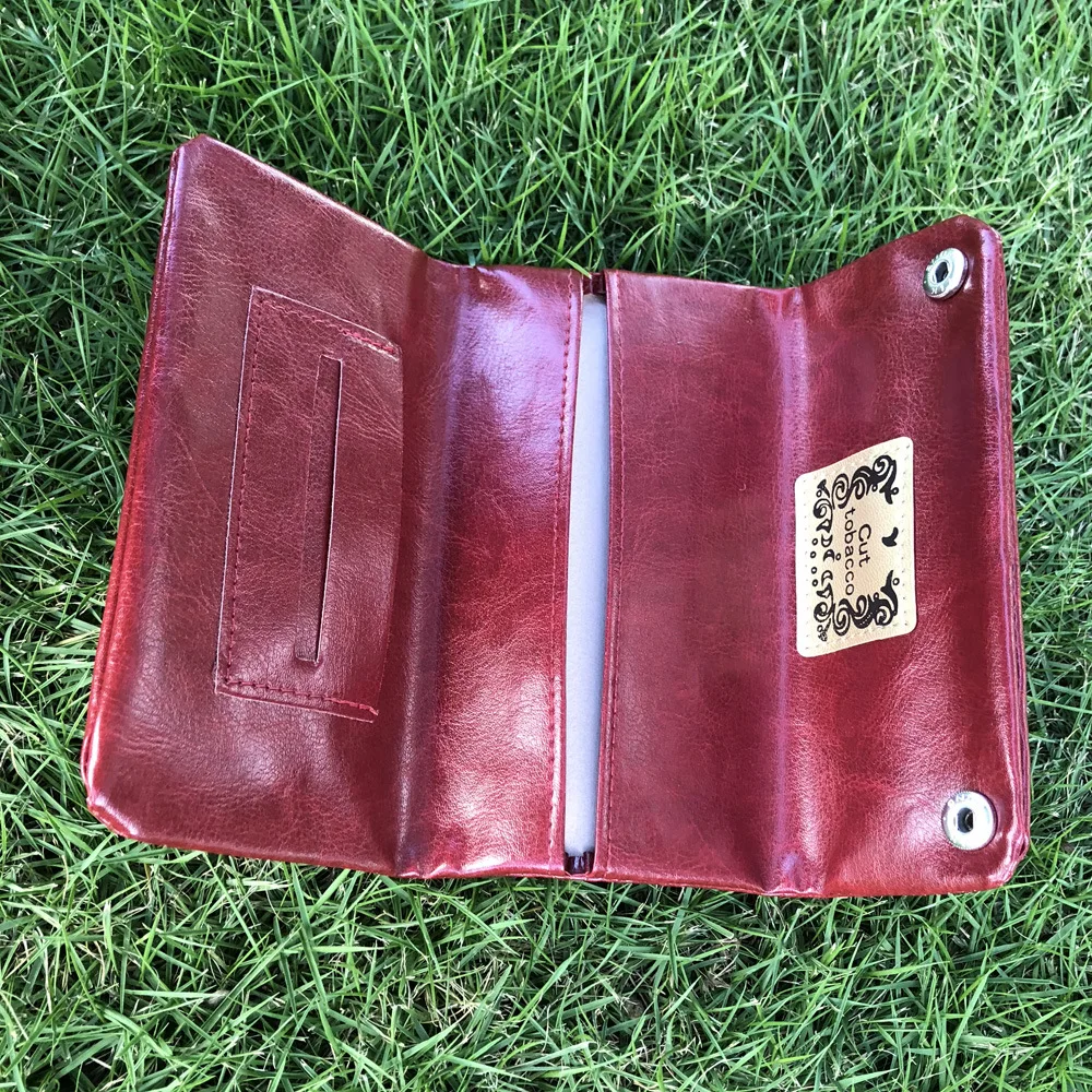 PU Leather Tobacco Bag Portable Cigarette Rolling Pipe Tabaco Case ...