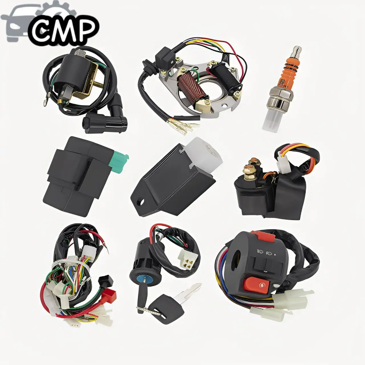1set CDI Wire Harness Stator Assembly Kit for 50 70 90 110 125cc ATV ...