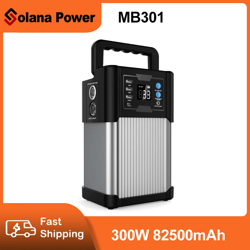 Portable Power Station Solar Generator | Portable Power Station Laptop ...