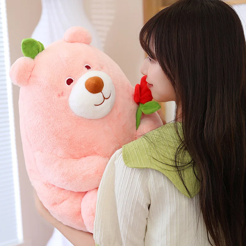 Cute Pink Teddy Bears With Roses