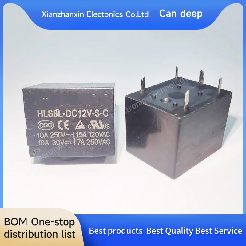 5pcs-lot-HLS8L-DC12V-S-C-HLS8L-10A-250VAC-5-pin-a-group-of-conversion ...