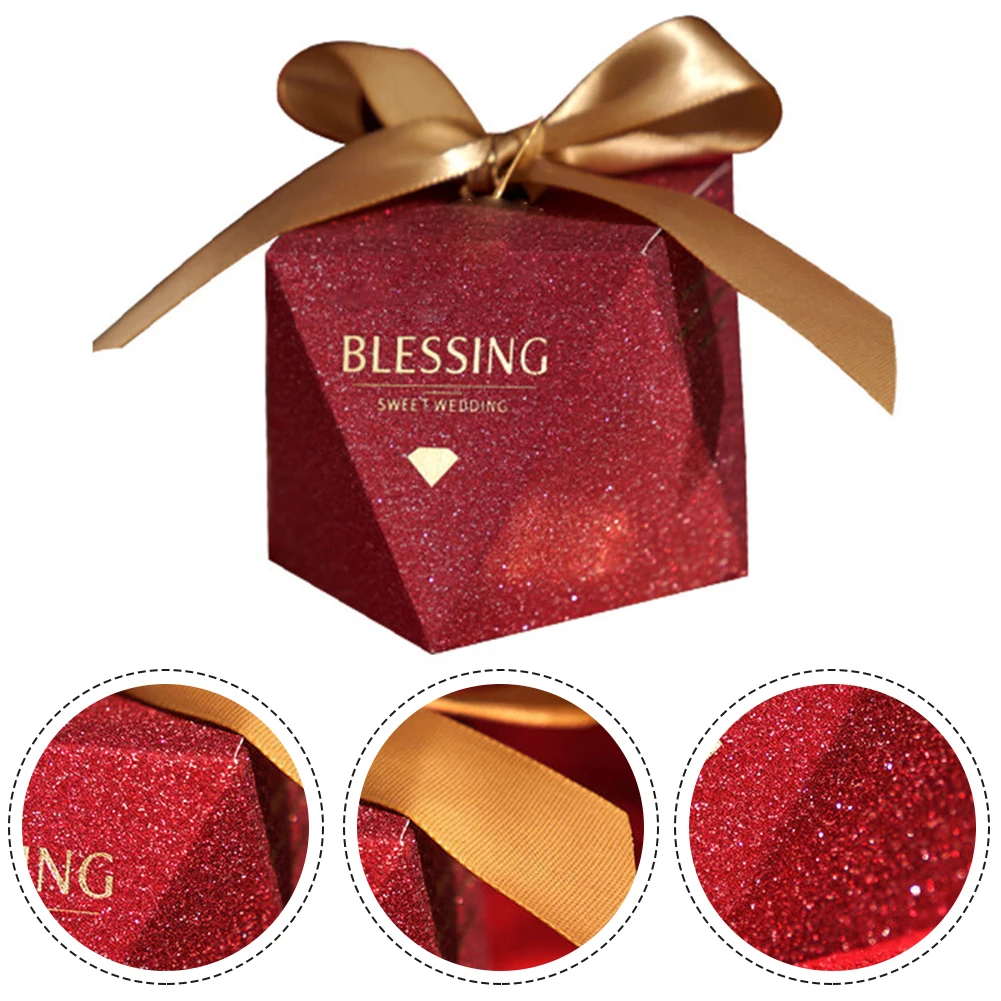 Red Glitter Gift Boxes