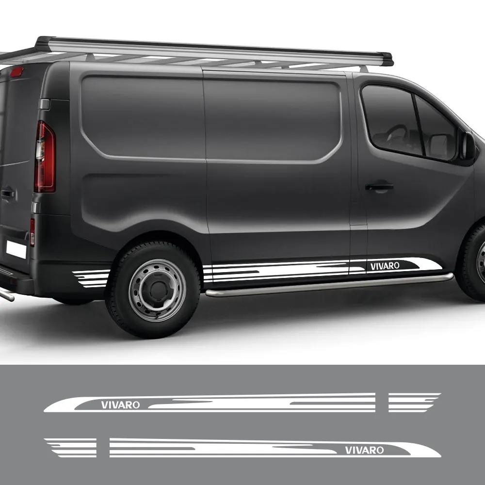 2PCS-Car-Stickers-For-Vauxhall-Opel-Vivaro-Accessories-Camper-Van-Side ...