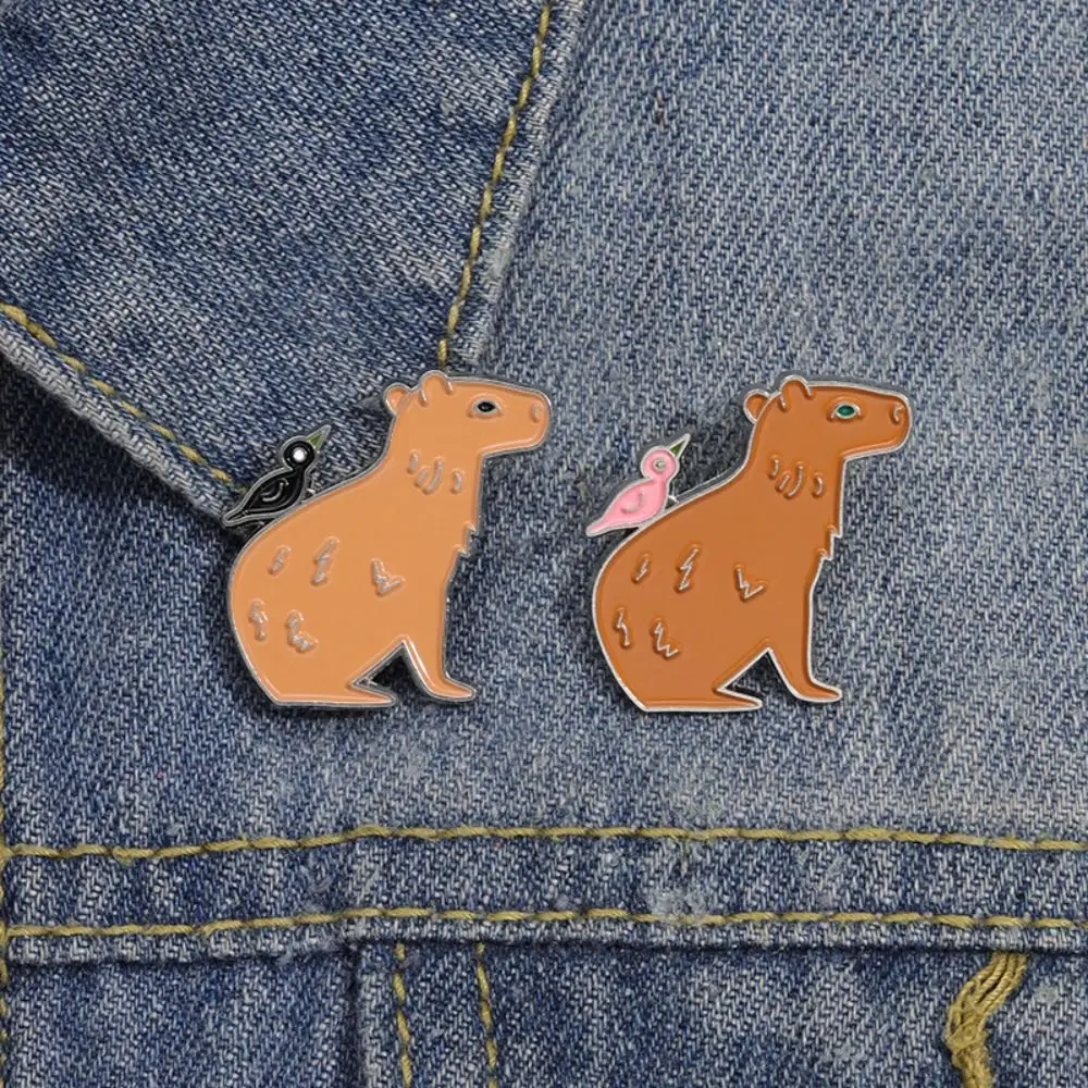 Metal-Capybara-Brooch-Cartoon-Emoticon-Pack-Cartoon-Pin-Brooch ...