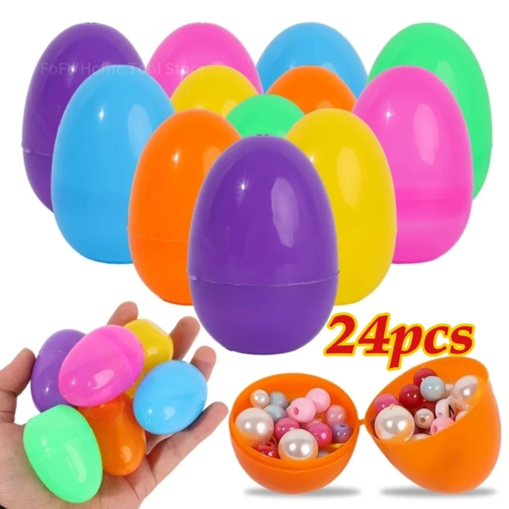 24-12pcs-Plastic-Egg-Easter-Eggs-Diy-Kids-Toy-Decoration-For-Easter ...