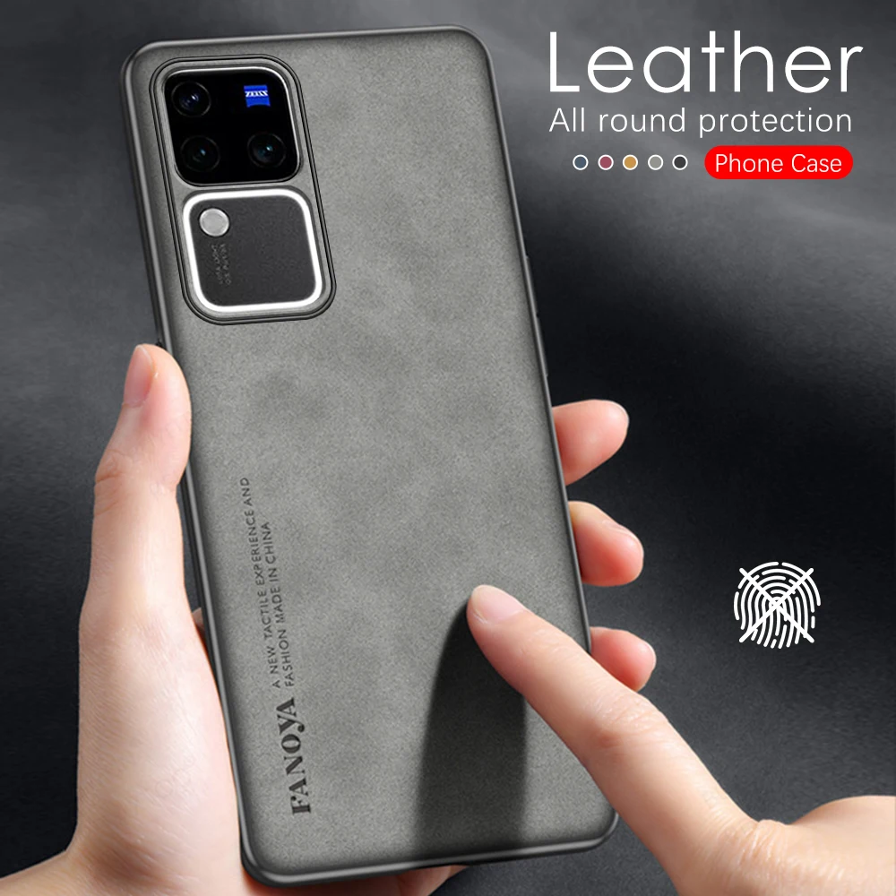 Sheepskin-Leather-Case-For-Vivo-V30-VivoV30-Pro-Back-Cover-Lens ...