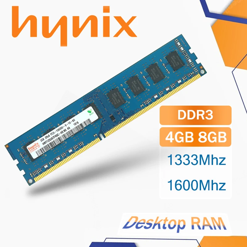 Hynix ชิปเซ็ต PC เดสก์ท็อป2GB 4GB 8GB PC3 DDR3 1333Mhz 1600 Mhz UDIMM โมดูลหน่วยความจำ2G 4G 8G ...