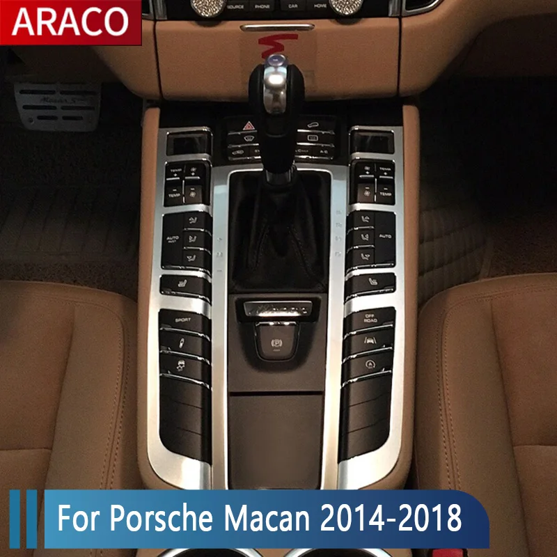 For-Porsche-Macan-2014-2018-Aluminium-Alloy-Interior-Car-Styling ...