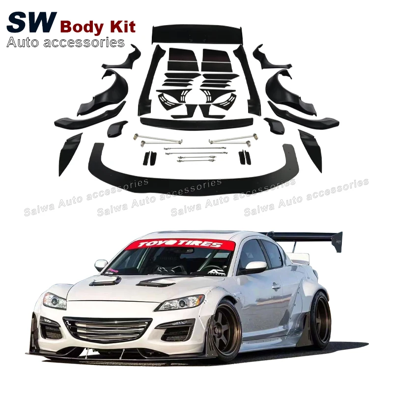High-Quality-Rocket-Bunny-Style-Wide-Body-Kit-For-Mazda-RX8-Upgrade ...