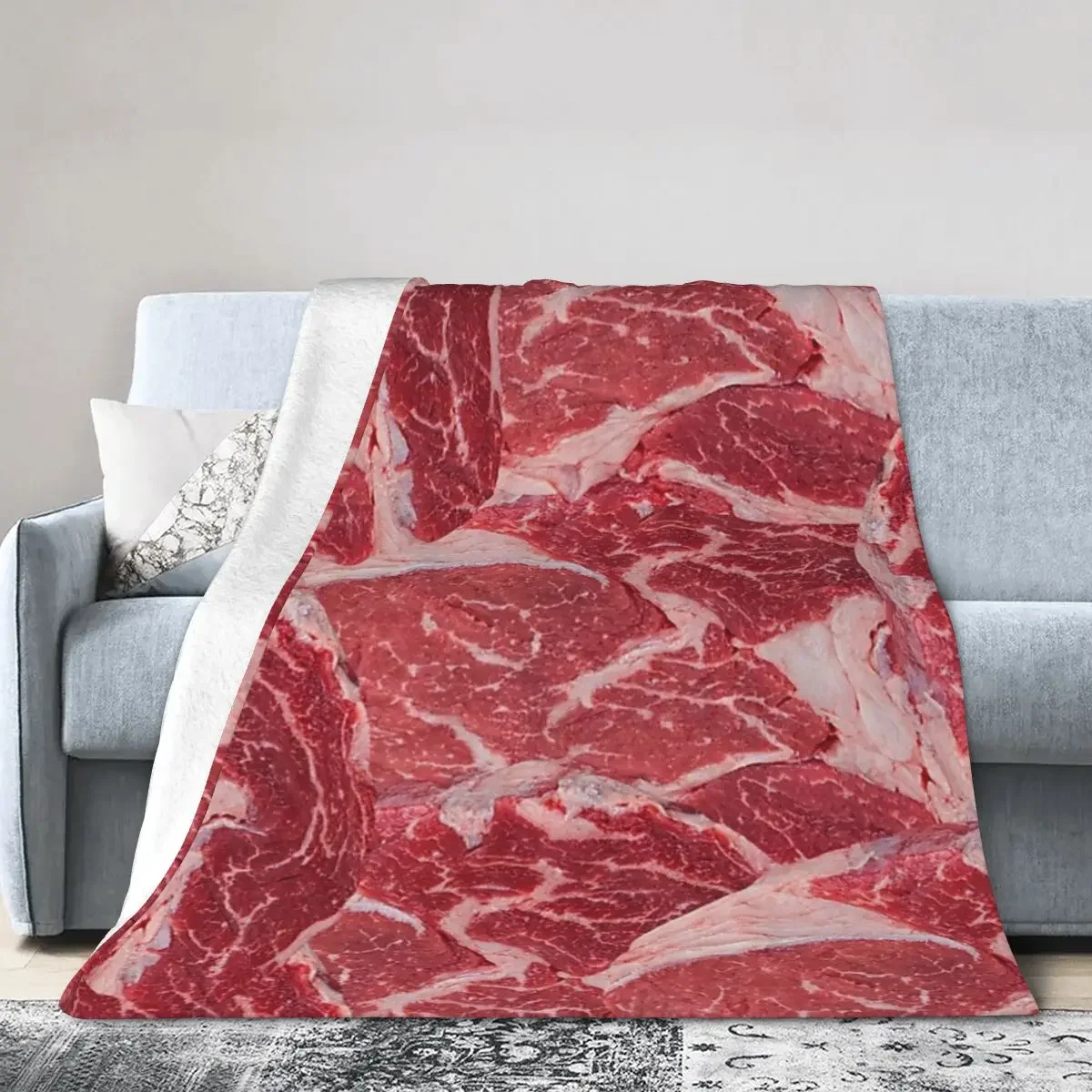 Flannel-Throw-Blanket-Meat-Blankets-Soft-Bedspread-Warm-Plush-Blanket ...