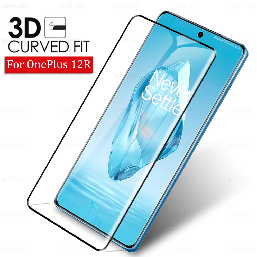 For-OnePlus-12R-3D-Curved-Tempered-Glass-One-12-R-R12-Screen-Protector ...