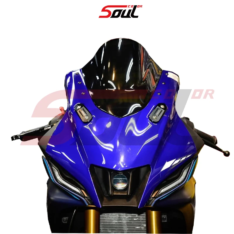 Motorcycle-Black-Visor-Windshield-Double-Bubble-Windscreen-Fit-For ...