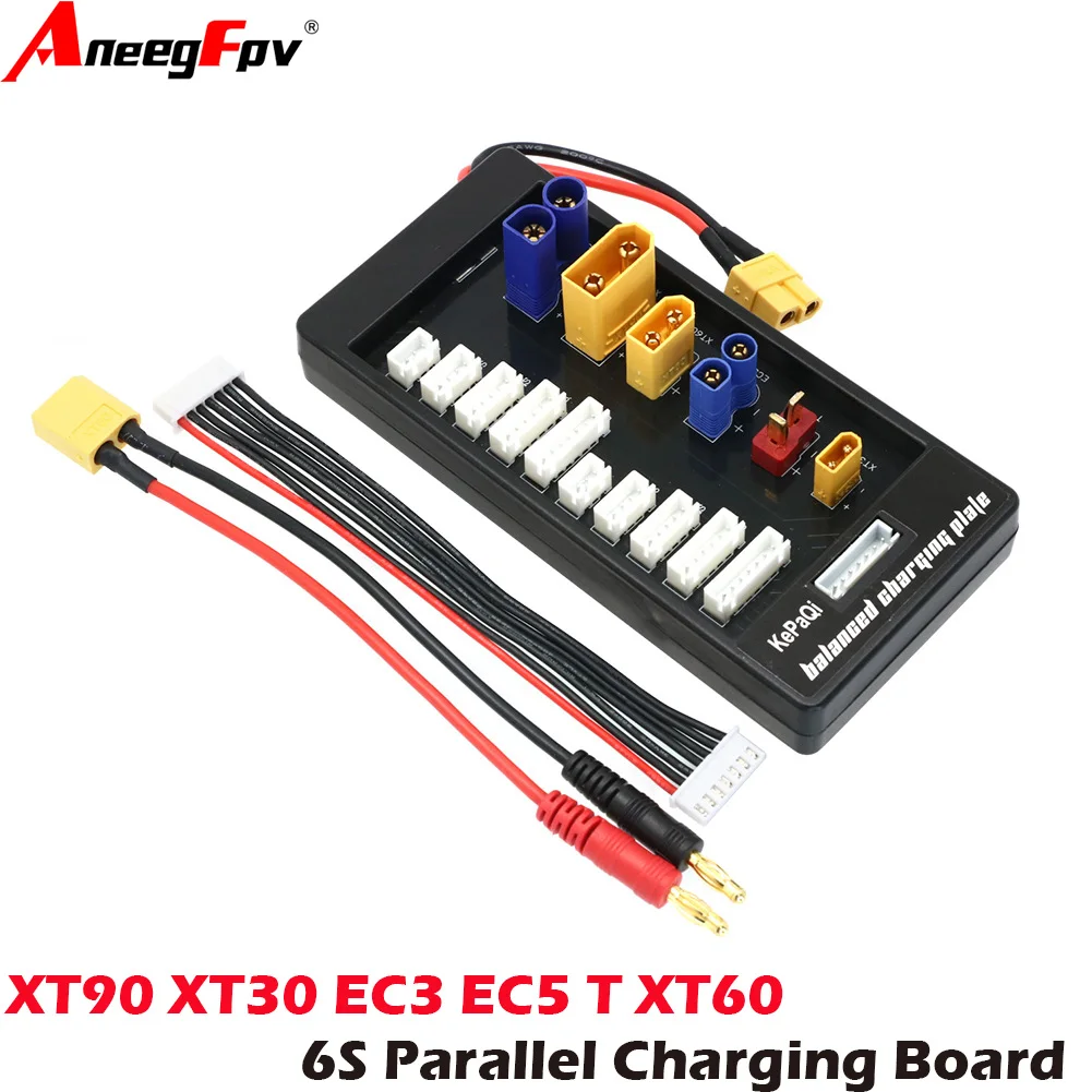 XT90 XT30 EC3 EC5 T XT60 6S Connector Lipo Battery Charger Board 2-6S ...