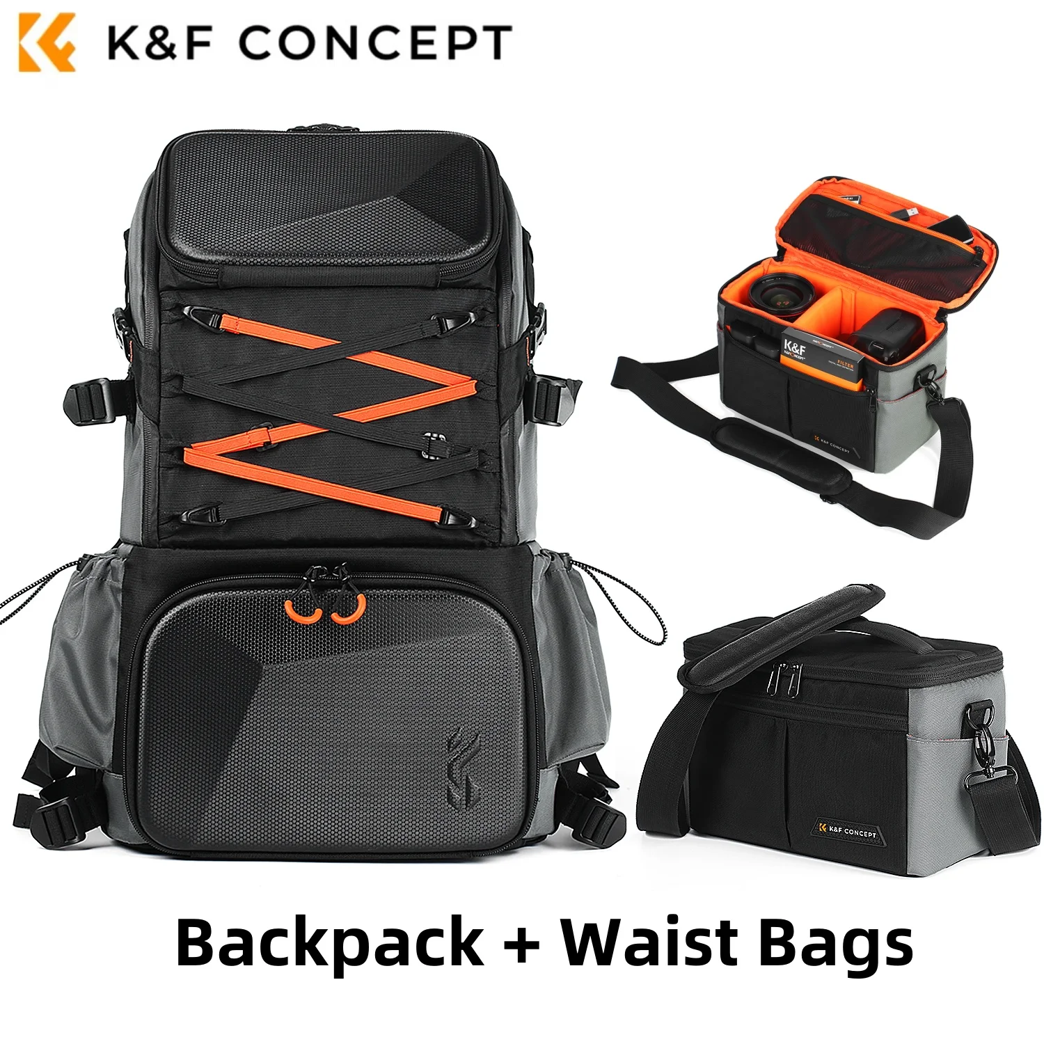 K-F-Concept-32L-Large-Capacity-Camera-Backpack-Camera-Waist-Bag-For ...