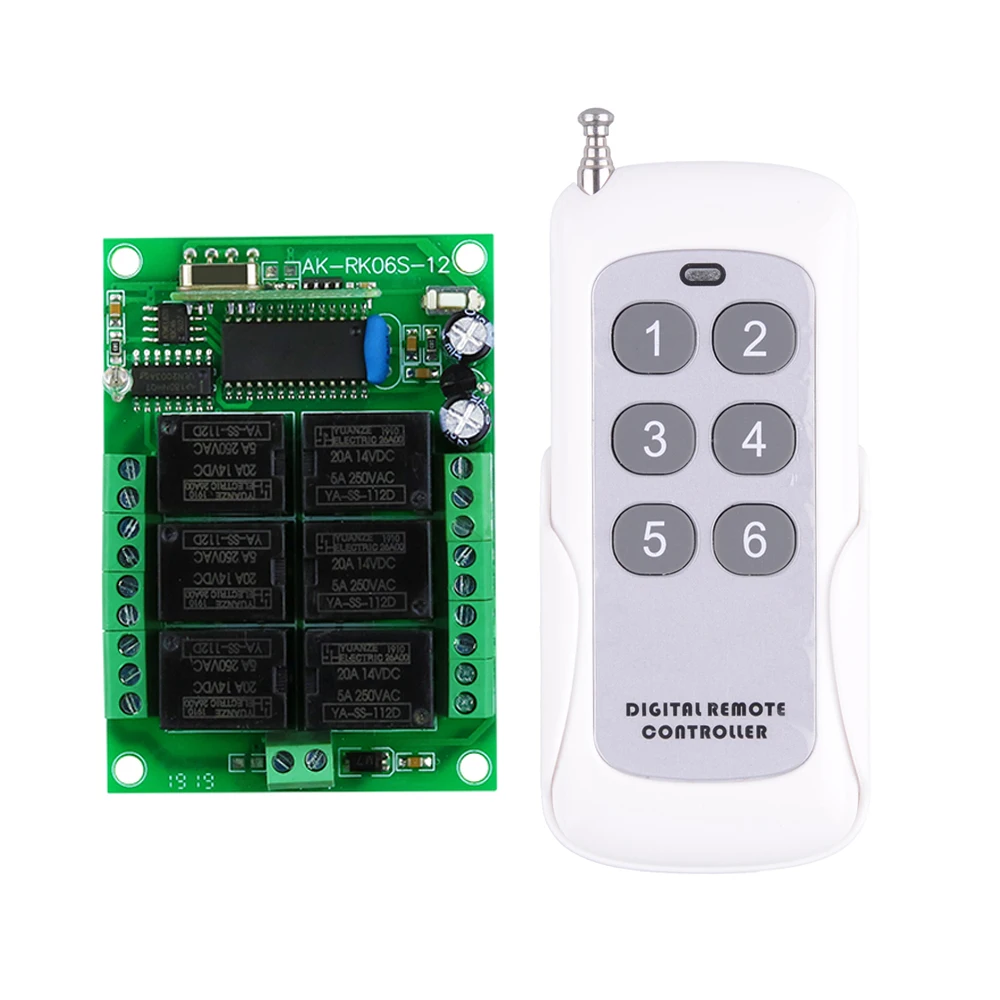 433-MHz-DC-12V-24V-36V-6-Channels-RF-Wireless-Remote-Control-Switch ...