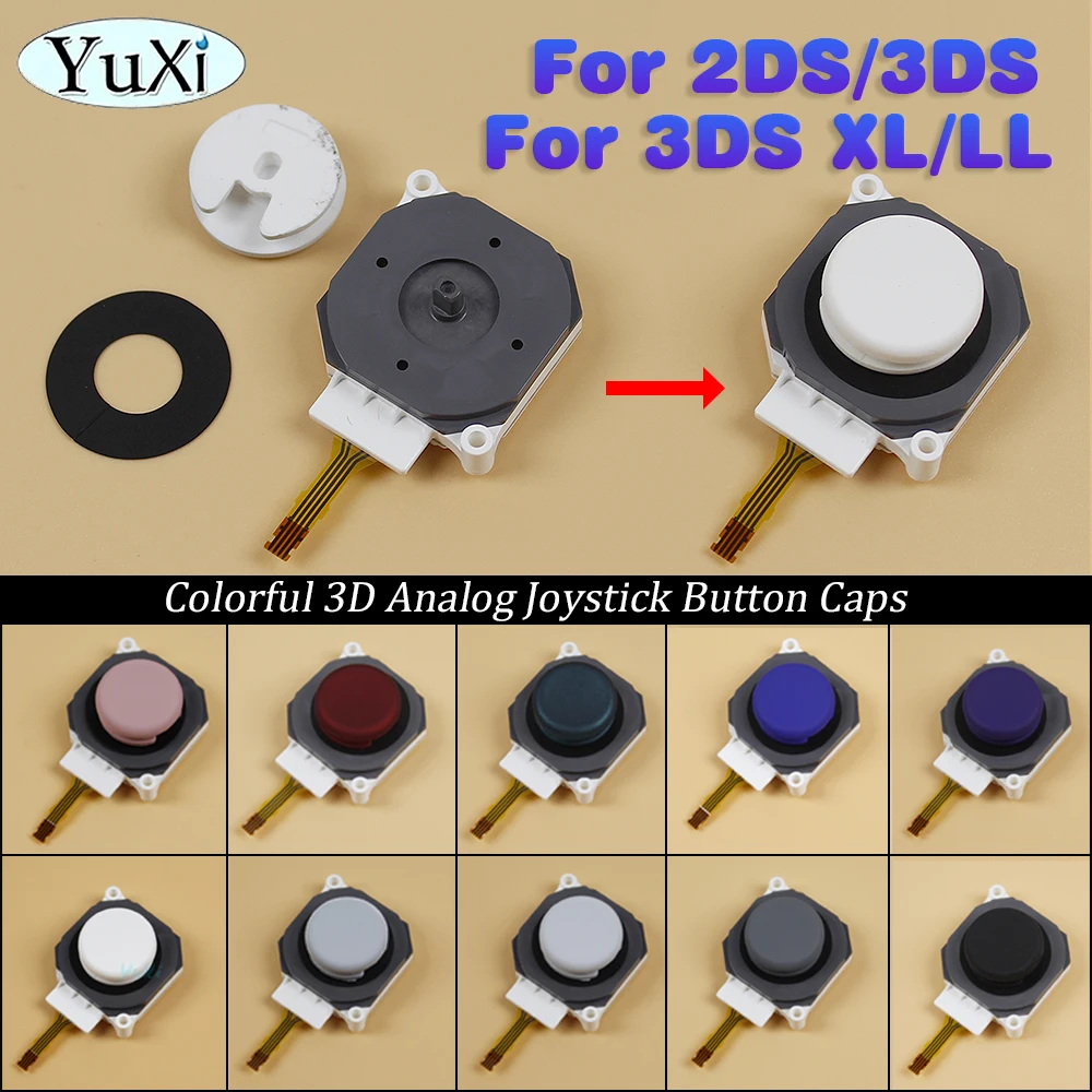1Set 3D Analog Joystick Button For 2DS 3DS 3DSXL 3DSLL Game Controller ...